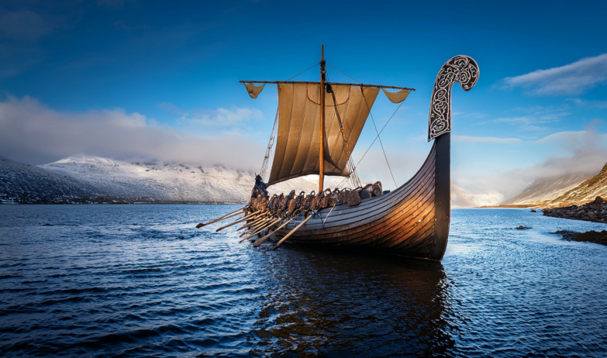 Wikinger sind zum Handeln bis in die Arktis gefahren